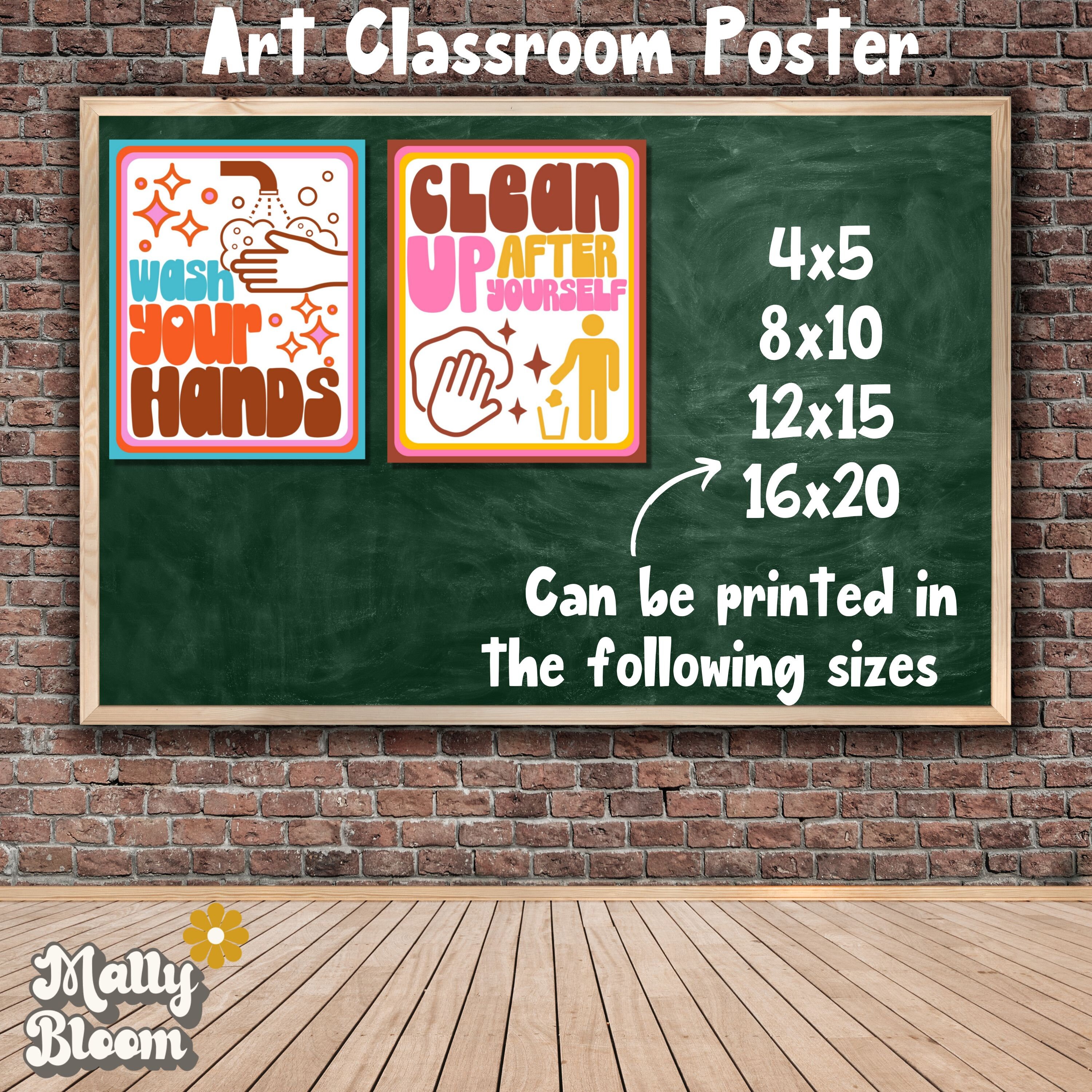 Art Classroom Rules and Procedure Poster Bundle Art Classroom - Etsy