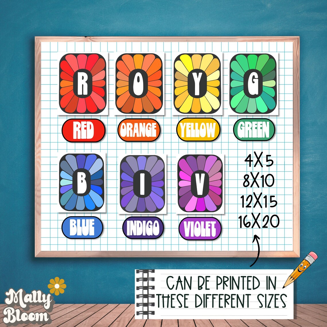 ROYGBIV Art Classroom Poster Bundle Art Class Rainbow - Etsy