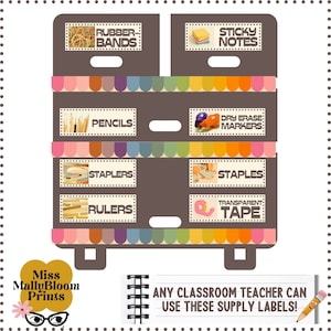 Art Classroom Supply Labels, Art Closet Organization Labels, Classroom ...