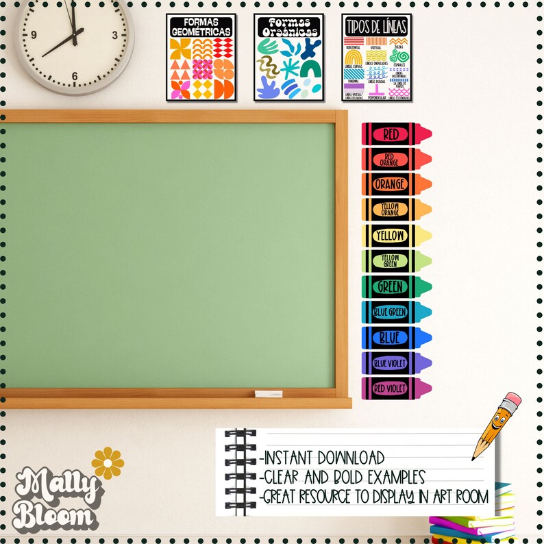 Art Classroom Spanish Poster Bundle Art Classroom Decor - Etsy