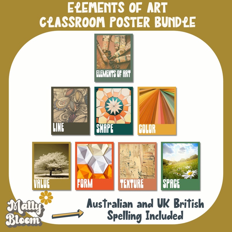 Elements of Art Poster Bundle Principles of Design Posters - Etsy