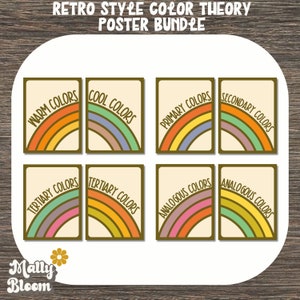 Art Classroom Decor,color Theory Poster Bundle,color Wheel,art Bulletin ...