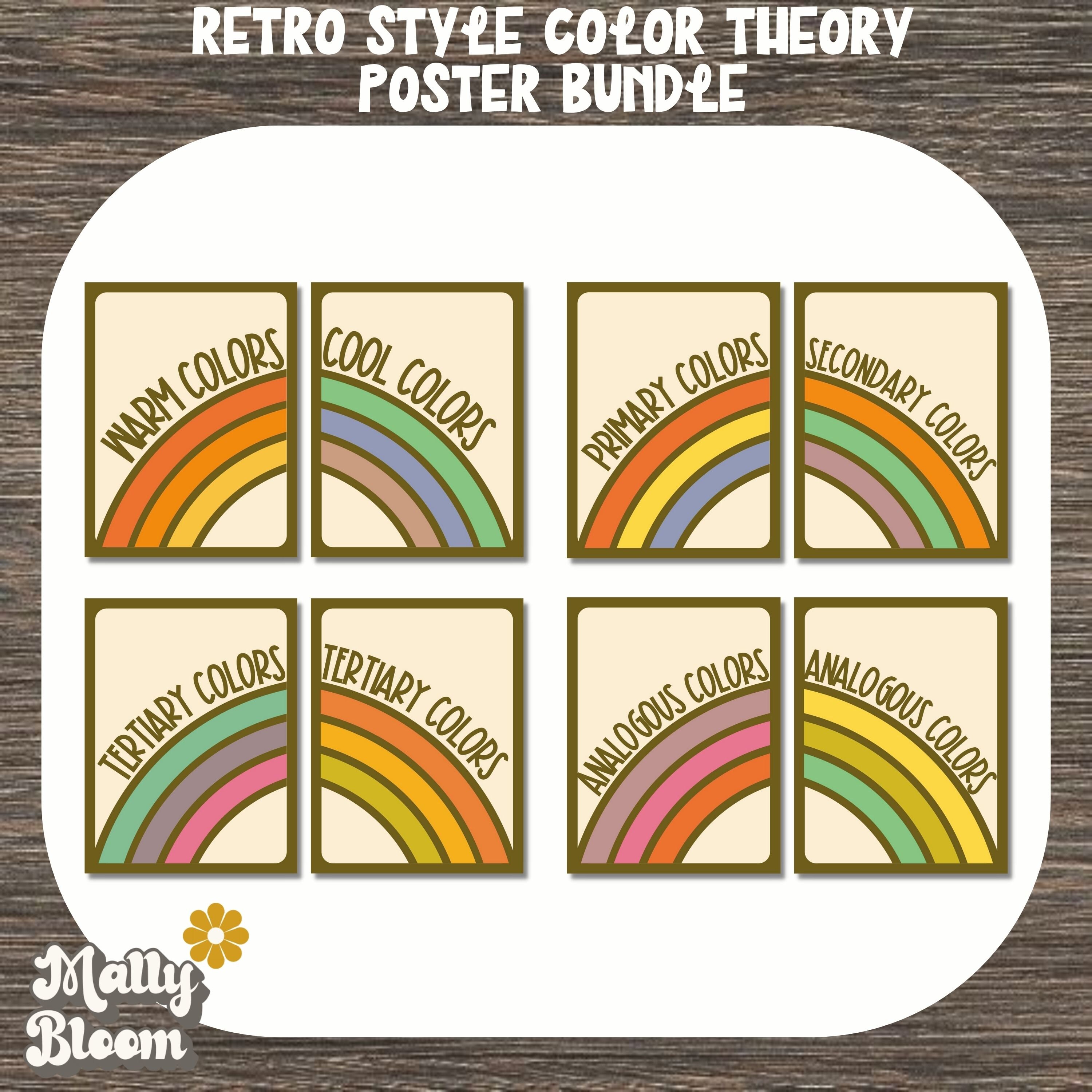 Art Classroom Decorcolor Theory Poster Bundlecolor Wheelart - Etsy