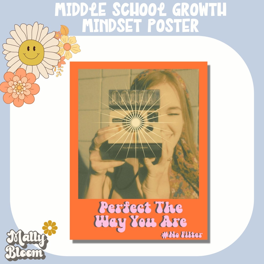 Boho Classroom Decor Middle School Growth Mindset Poster - Etsy