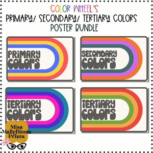 Art Classroom Decor,color Theory Poster Bundle,color Wheel,art Bulletin ...