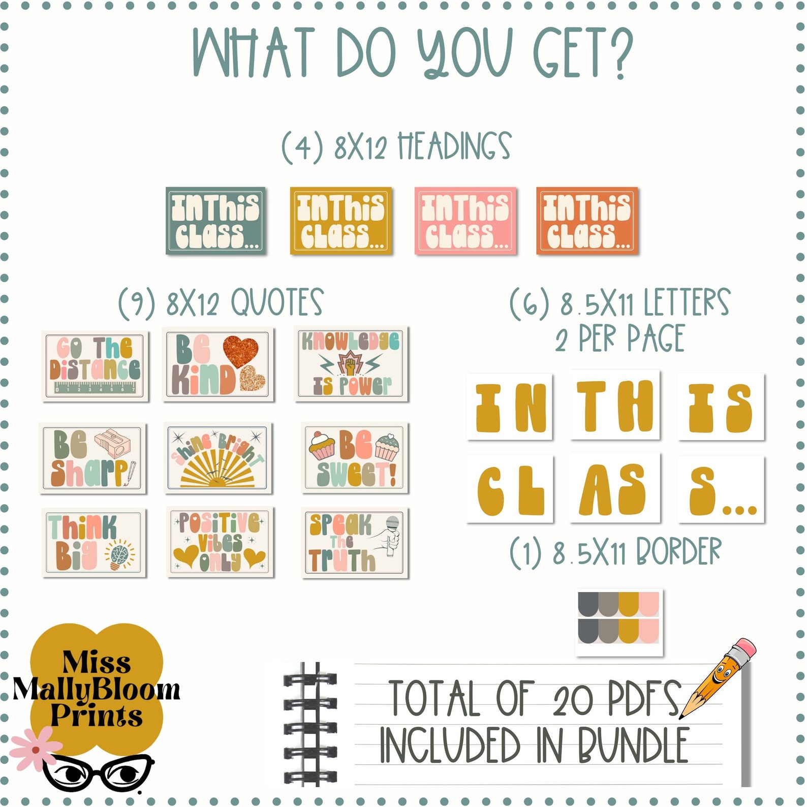 Classroom Positive Quotes Poster Bundle_bulletin Board Kit - Etsy