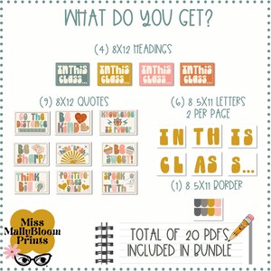 Classroom Positive Quotes Poster Bundle_bulletin Board Kit, Classroom ...