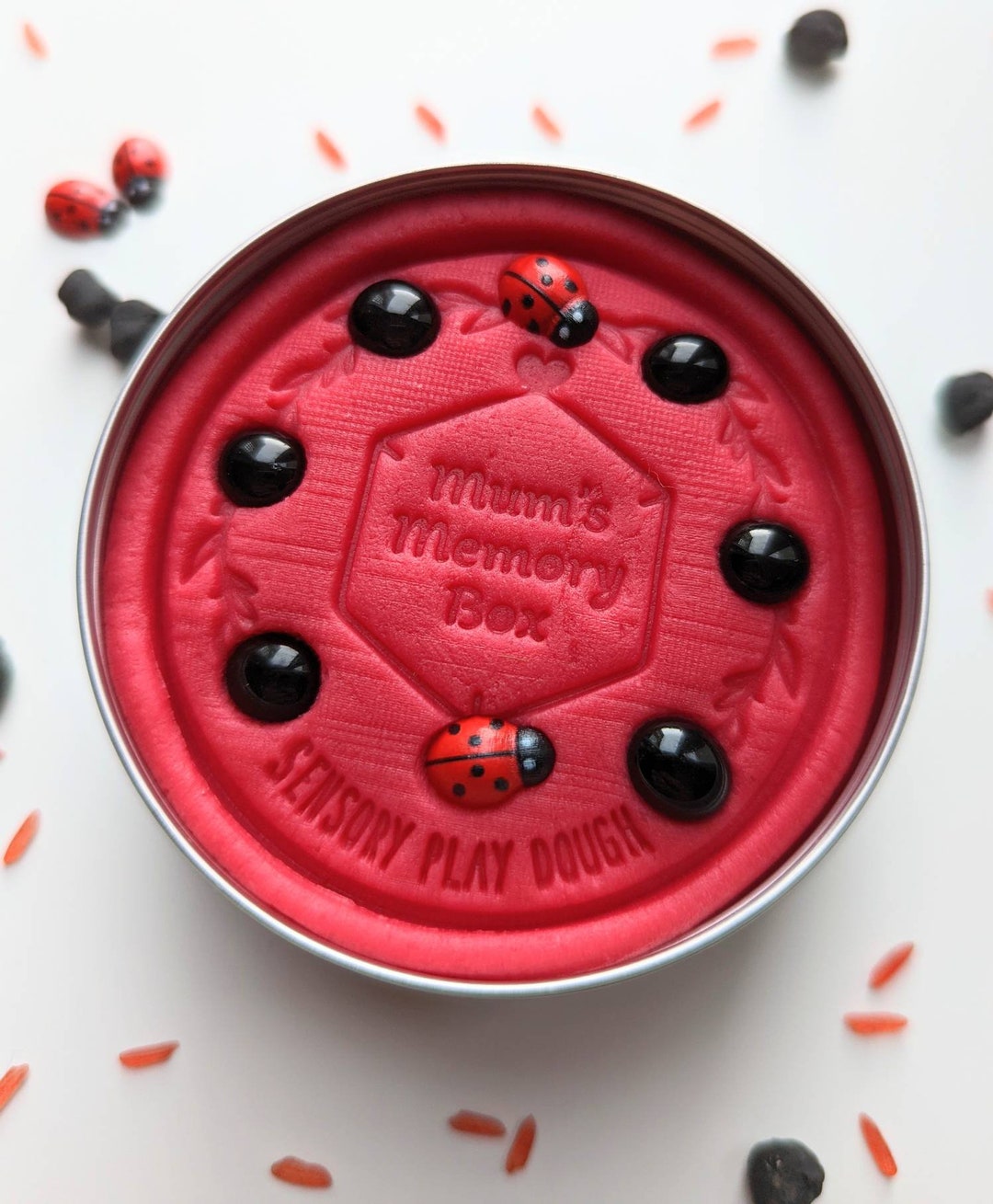 Lady Bug Scented Sensory Play Dough | Ladybird Garden Wooden Play Dough ...