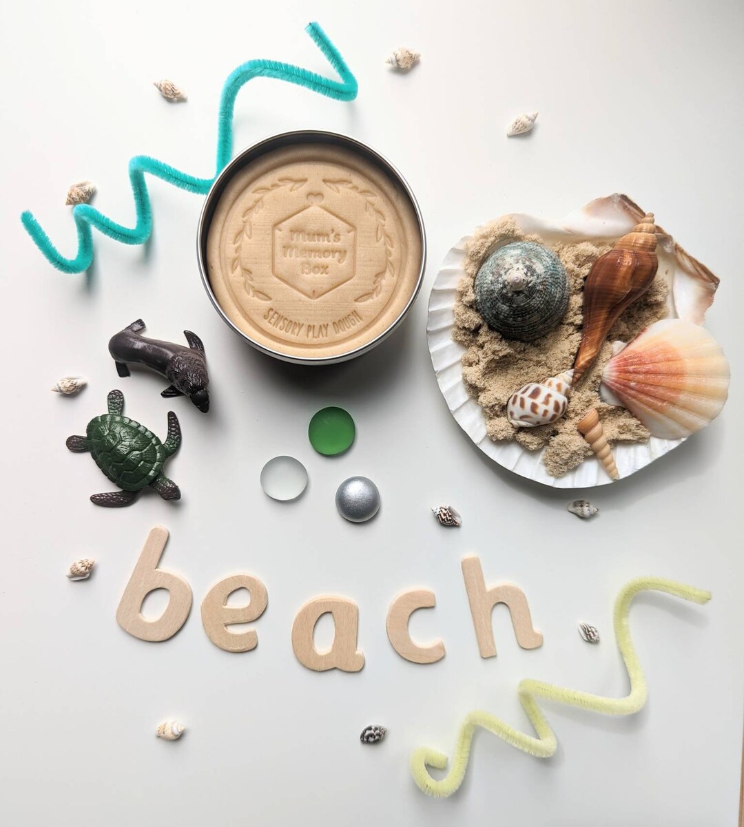 Beach Under the Sea Play Dough Sensory Kit Ocean Gift Seaside Play ...