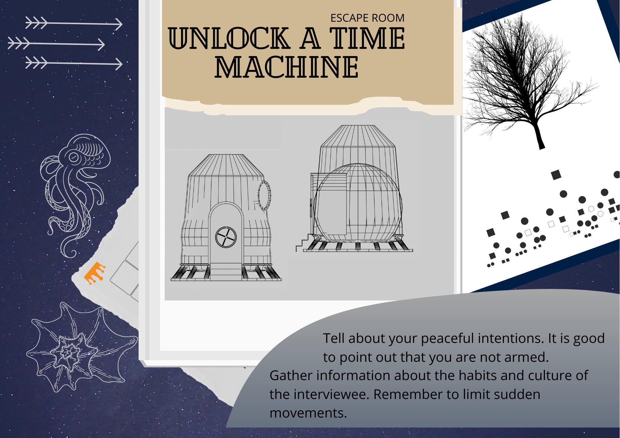 Printable Escape Room Game, Unlock A Time Machine, Print&play - Etsy
