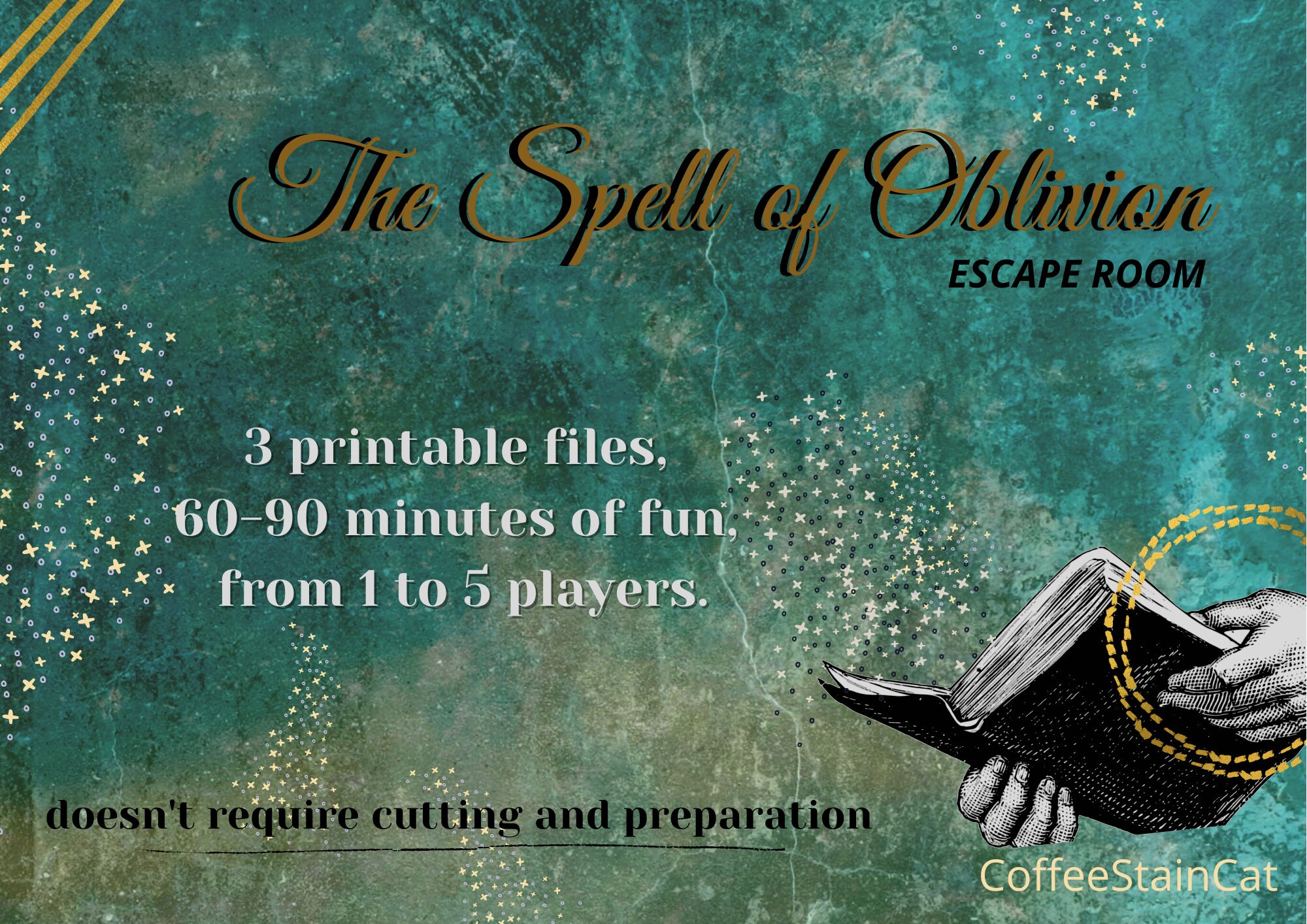The Spell of Oblivion, Printable Escape Room Game | Print&play ...