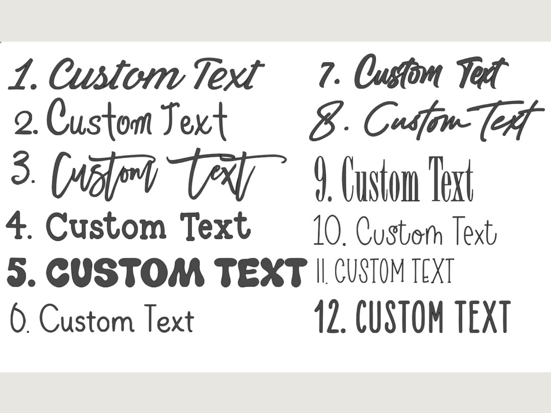 Custom Vinyl Decal Lettering, Personalized Permeant Vinyl Stickers ...