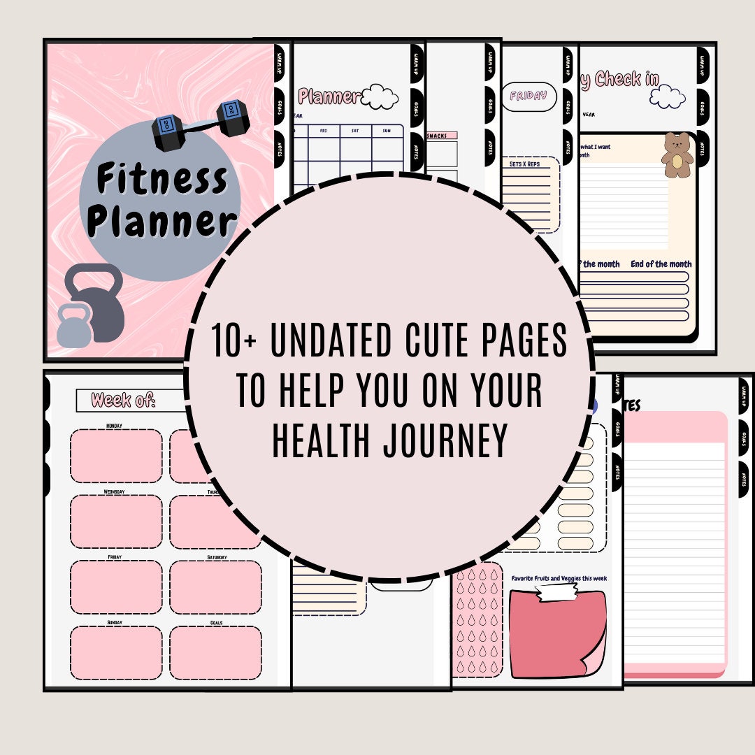 Digital Gym + Health Planner, Health Journal for iPad Goodnotes ...