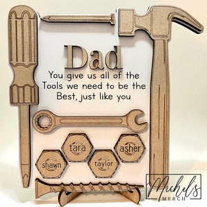Father's Day Tools SVG Bundle ( 2-6 Kids) Svg FILE ONLY - Etsy