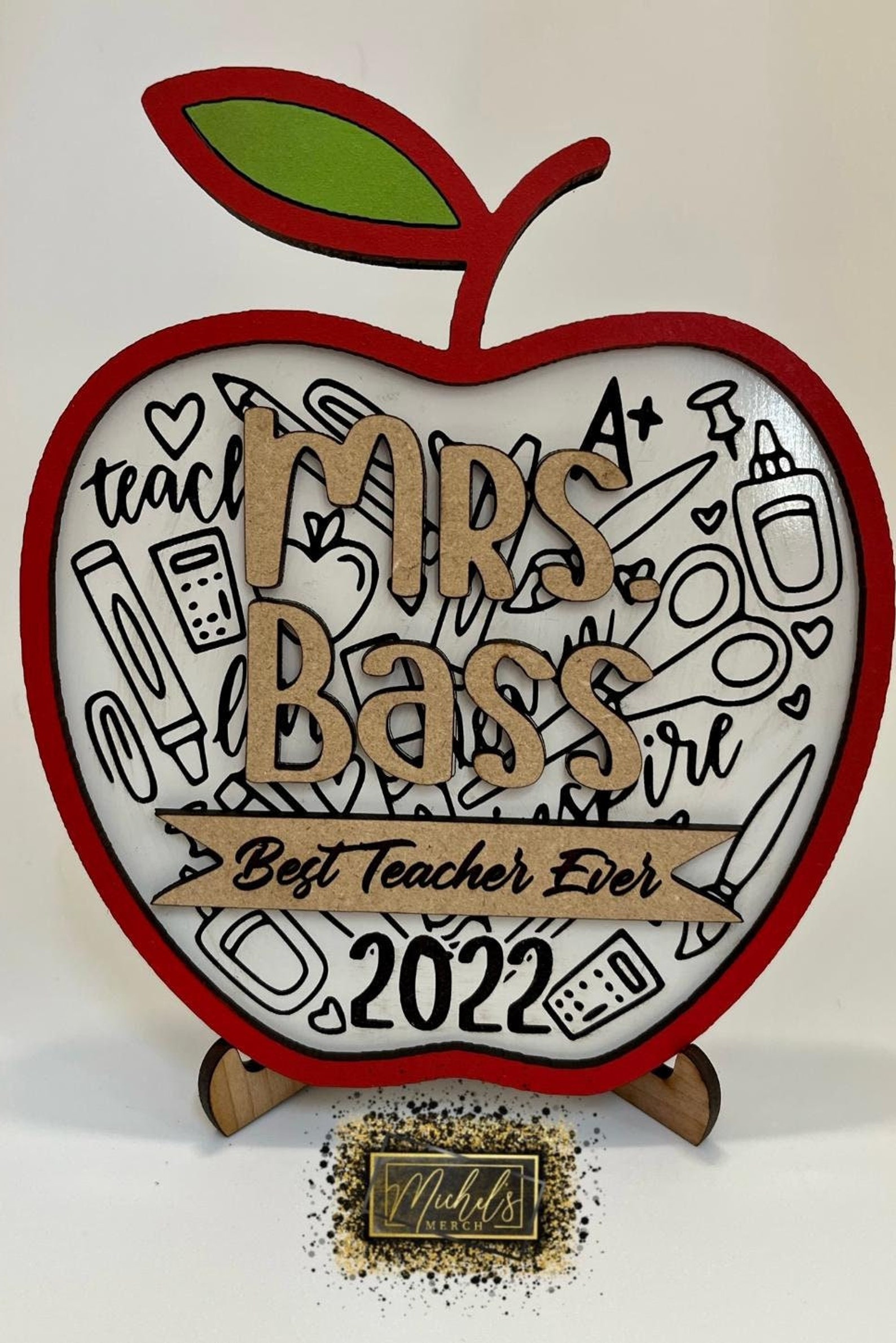 Teacher Apple Plaque SVG CUT FILE Only - Etsy