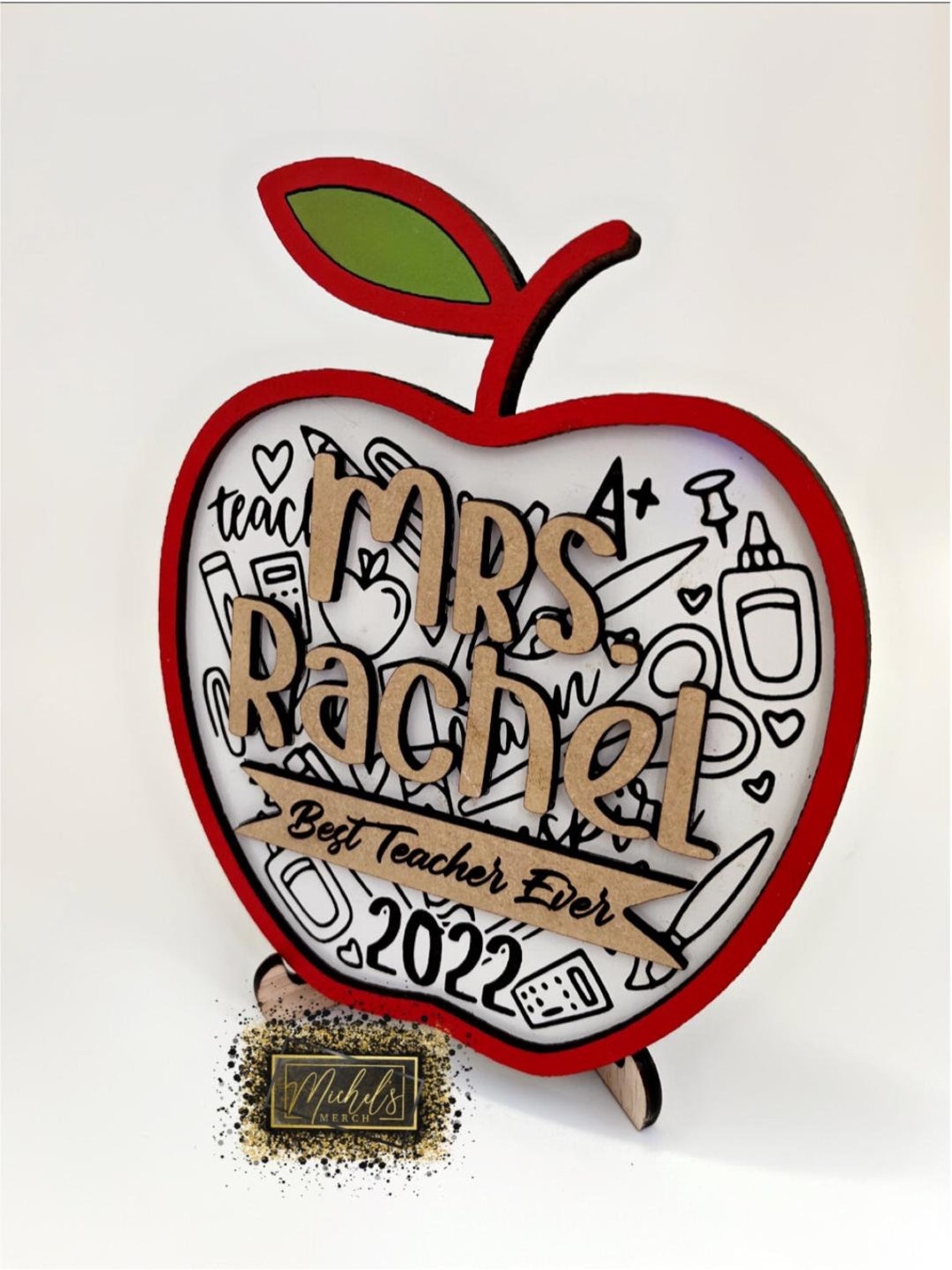 Teacher Apple Plaque SVG CUT FILE Only - Etsy