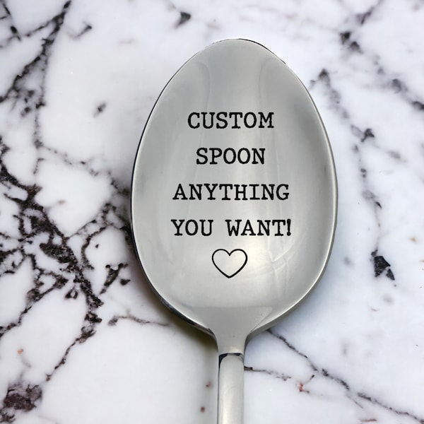 Custom Spoon - Etsy