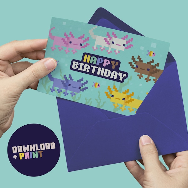 Axolotl Birthday - Etsy