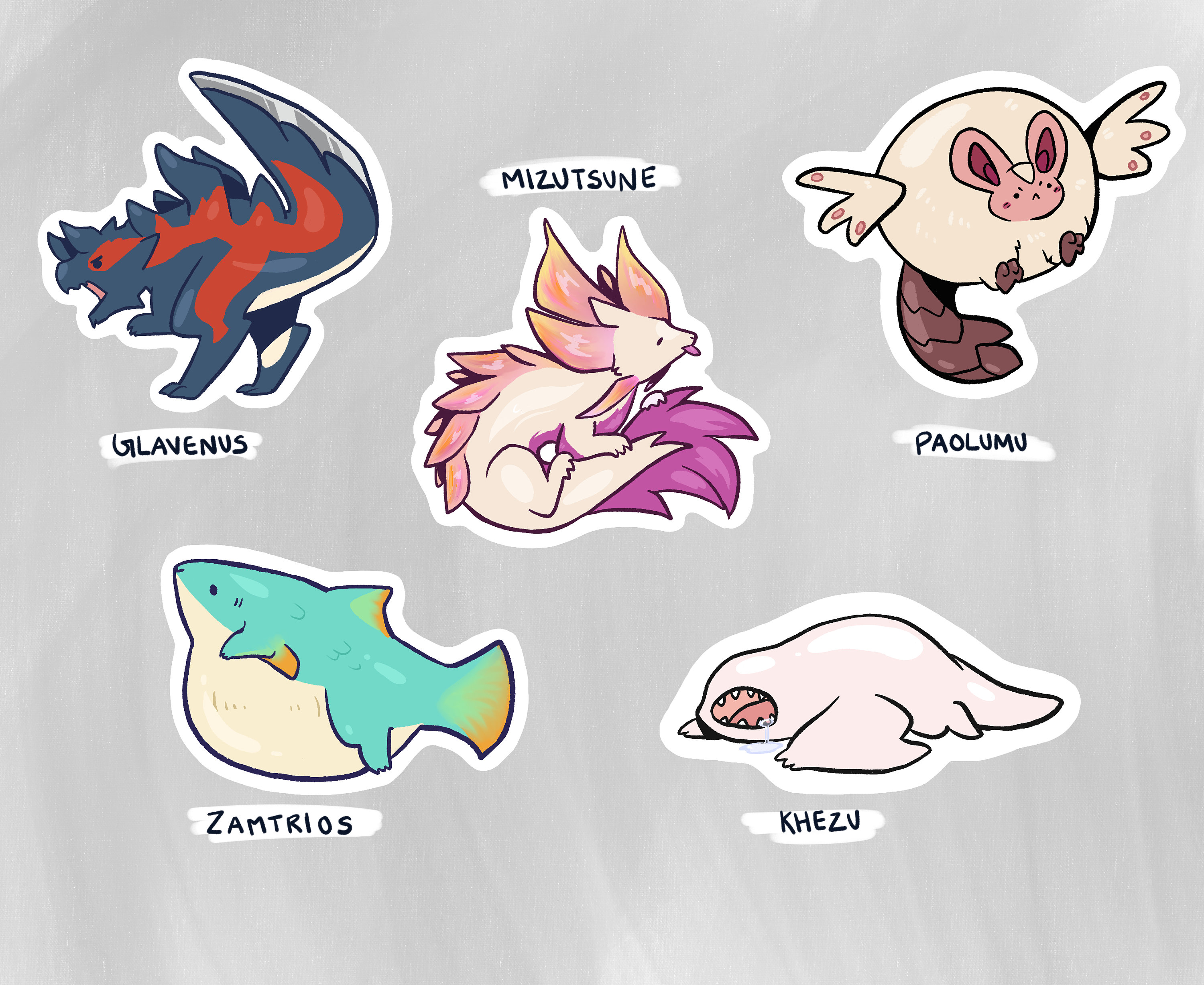 Monster Hunter Chibi Stickers | Etsy