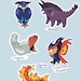 Monster Hunter Chibi Stickers - Etsy