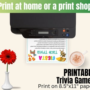 Fiesta Trivia Game Bundle, 10 Mexican Taco Fiesta Games, Quinceañera ...