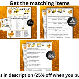 Bee Trivia Game,printable Honey Bee Game for Kids & Adults, What Will ...