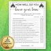 Dinosaur Trivia Game, Printable Dinosaur Game for Kids & Adults, Paleontology Birthday Activity ...