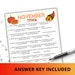 November Trivia Game, Fall Season Game, Autumn Party Game, Monthly Fall ...