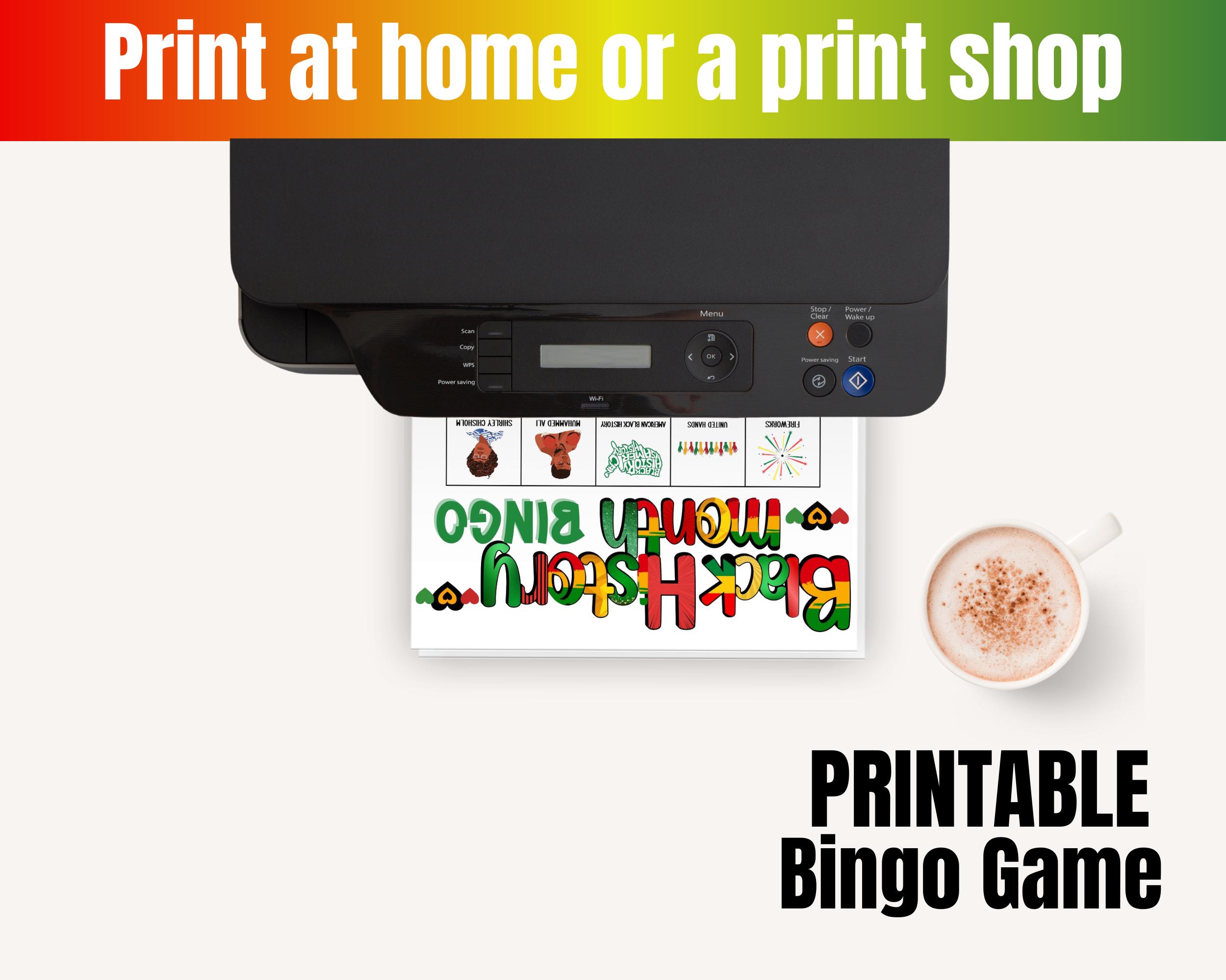 Black History Month Bingo Game, Black Culture Party, African Heritage ...