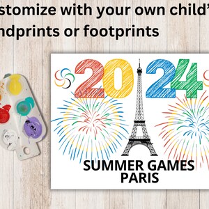 2024 Summer Games Handprint Art,international Gold Medal Games Keepsake ...