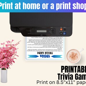 1950s Decade Trivia Game, Trivia Questions, 50s Trivia Quiz, 1960s ...