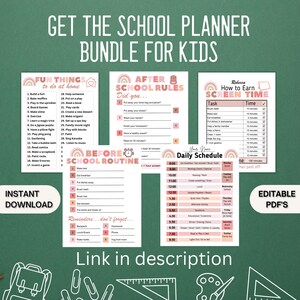 Daily Schedule, Daily Routine - Editable PDF, Daily Routine Template ...