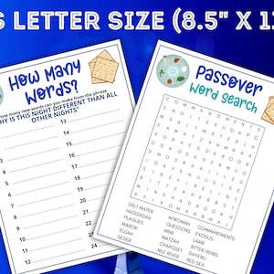 Passover Game Bundle, Jewish Games, Passover Holiday, Passover Games ...