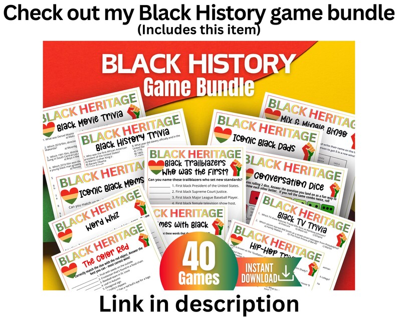 Iconic Black Dad TV Trivia Game, African American Television Quiz ...
