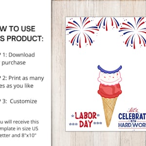 Labor Day Handprint Art, Labor Day Activity, Handprint Art, Handprint ...