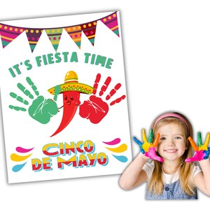 Cinco De Mayo Handprint Craft Bundle, Mexican Fiesta Handprint Keepsake ...