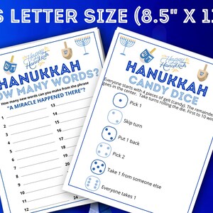 Hanukkah Game Bundle, Jewish Party Games, Hanukkah Holiday Trivia ...