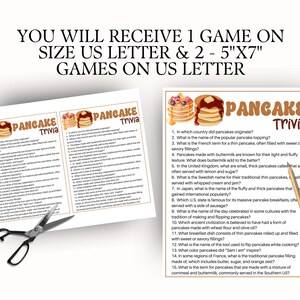 Pancake Party Games Bundle, Pancakes and Pajamas, Pancake Day Games ...
