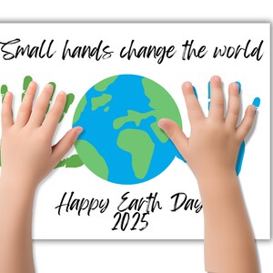 Earth Day Handprint Craft, Handprint Art, Handprint Craft Keepsake ...