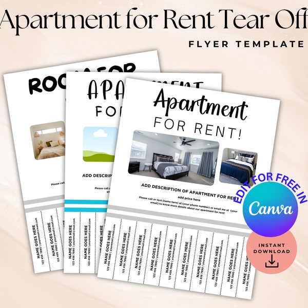 Rent a Room Flyer - Etsy