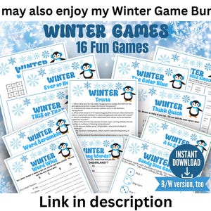 Who is Most Like a Snowman, Snow Day Trivia Game, Christmas Party Game ...