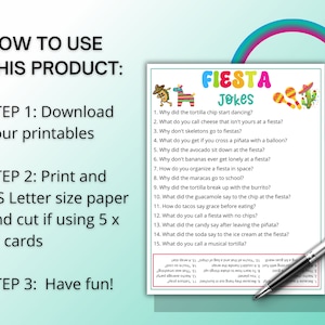 Fiesta Jokes for Kids, Mexican Taco Fiesta Games, Quinceañera Fiesta ...