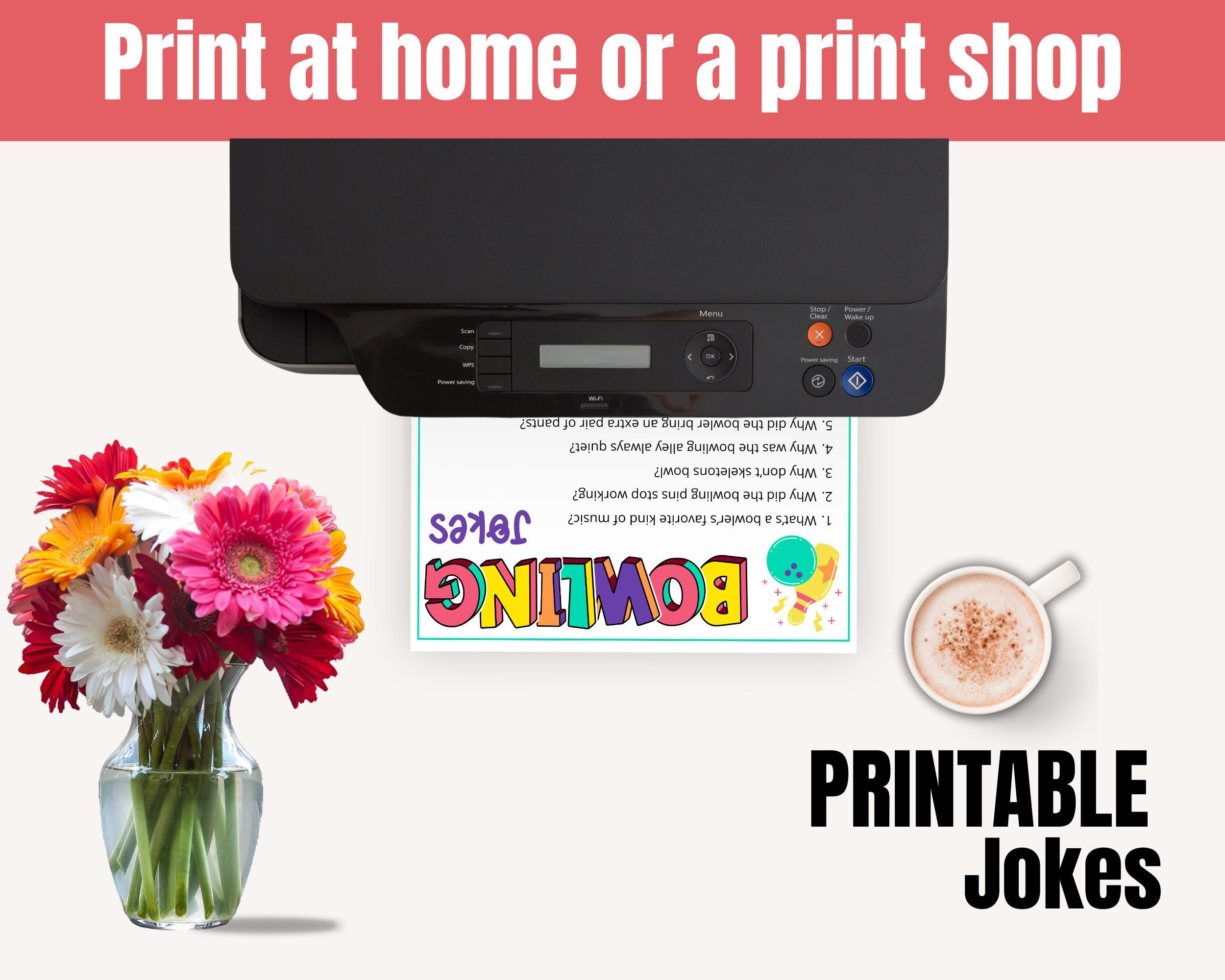 Bowling Jokes for Kids, Printable Bowling Game for Kids & Adults ...