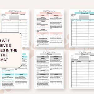 Kitten Vaccine Guide, Kitten Vaccine Tracker, Cat Vaccine Chart and ...