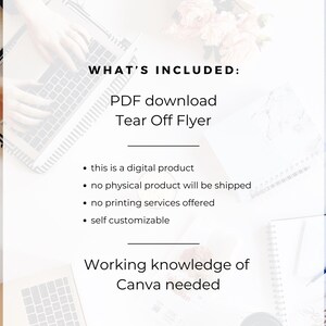 Editable Hair Braiding Marketing Flyer, Hair Beading Tear off Flyer ...