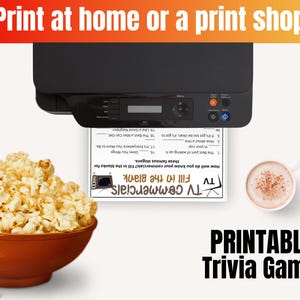 TV Commercial Trivia Game, Ad Slogan Fill in the Blank Quiz, Printable ...