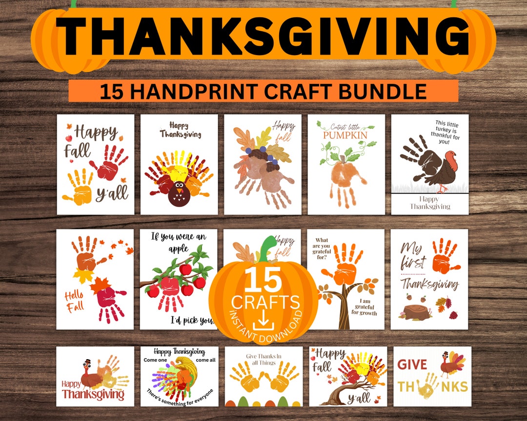 Thanksgiving Handprint Art, Fall Handprint Craft, Turkey Kid Craft ...