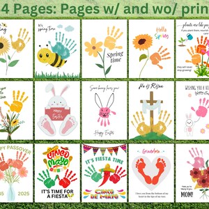 Spring Handprint Craft for Kids, Spring Handprint Art, Toddler Finger ...