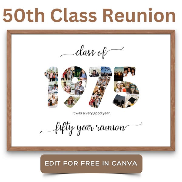 50 Year Class Reunion - Etsy