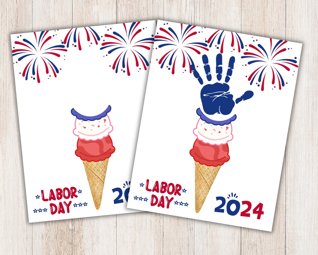 Labor Day Handprint Art, Labor Day Activity, Handprint Art, Handprint ...